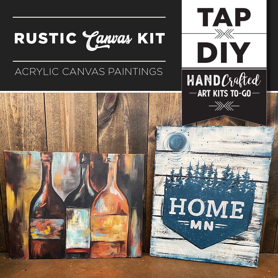 TAP | DIY To-Go Art Kit • Rustic Canvas | The Traveling Art Pub